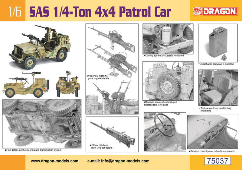 1/6 SAS 1/4-Ton 4x4 Patrol Car – Cyber Hobby