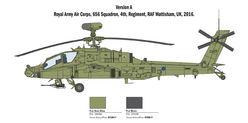 Apache Longbow Helicopter Drawing