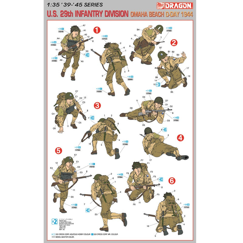1/35 U.S. 29th INFANTRY DIVISION (OMAHA BEACH, D-DAY 1944) – Cyber Hobby