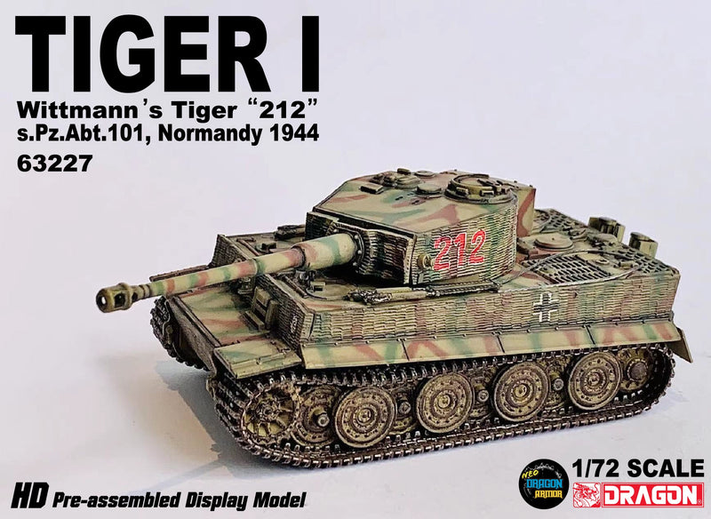 63227 - 1/72 Tiger I Wittmann's Tiger "212" s.Pz.Abt.101, Normandy 194 ...