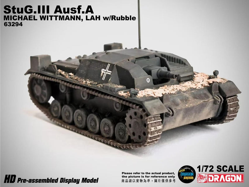 63294 - 1/72 StuG. III Ausf.A MICHAEL WITTMANN, LAH w/Rubble – Cyber Hobby