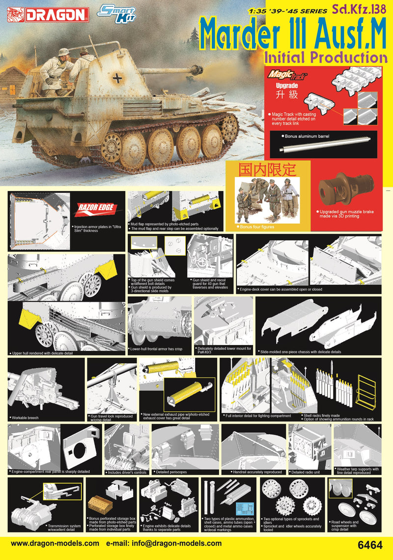 1/35 Marder III Ausf.M Initial Production [Bonus Version] – Cyber Hobby