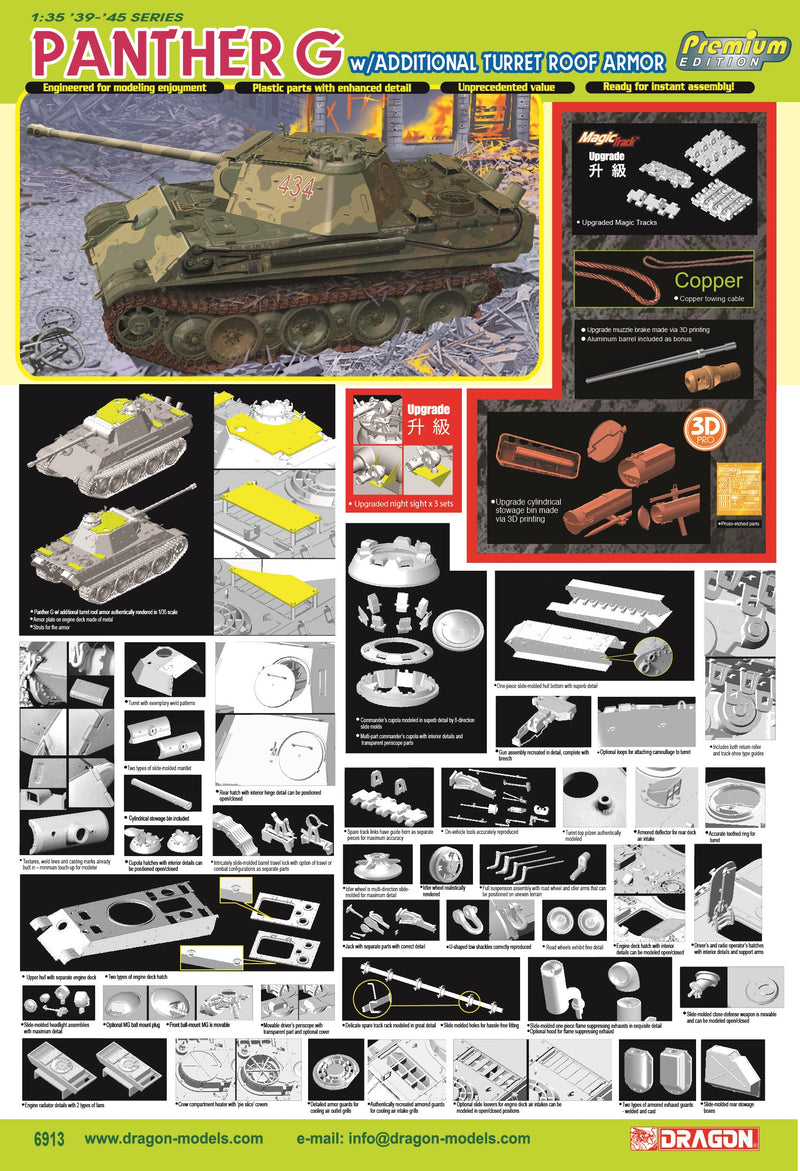1/35 Panther G w/Additional Turret Roof Armor (Premium Edition) – Cyber ...