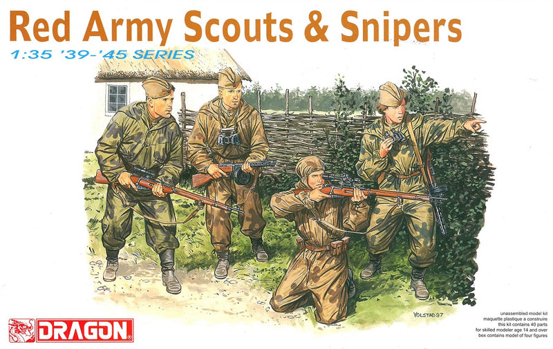 1/35 Red Army Scouts & Snipers – Cyber Hobby