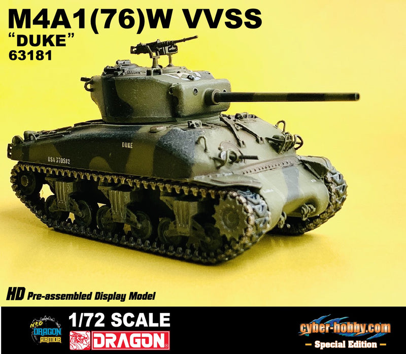 63181 - 1/72 M4A1(76)W VVSS "DUKE" [cyber-hobby.com Special Edition ...