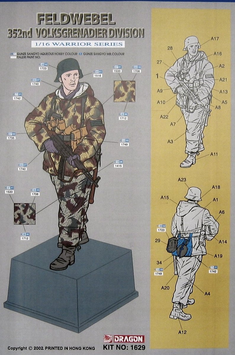 1/16 Feldwebel 352nd Volksgrenadier Division – Cyber Hobby