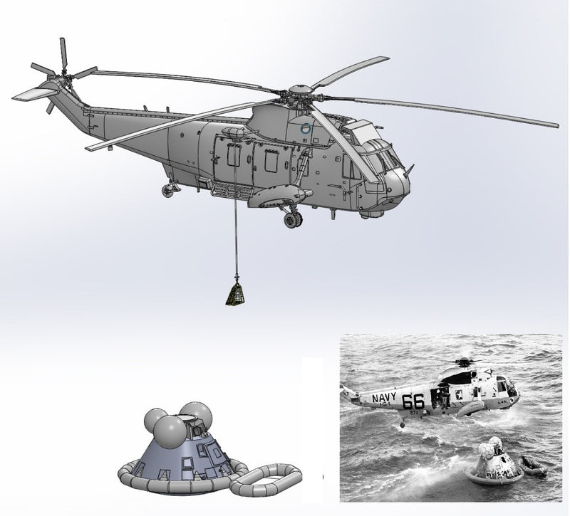 1/72 "Apollo Recovery" SH-3D "Helo 66" & Apollo Command Module – Cyber ...