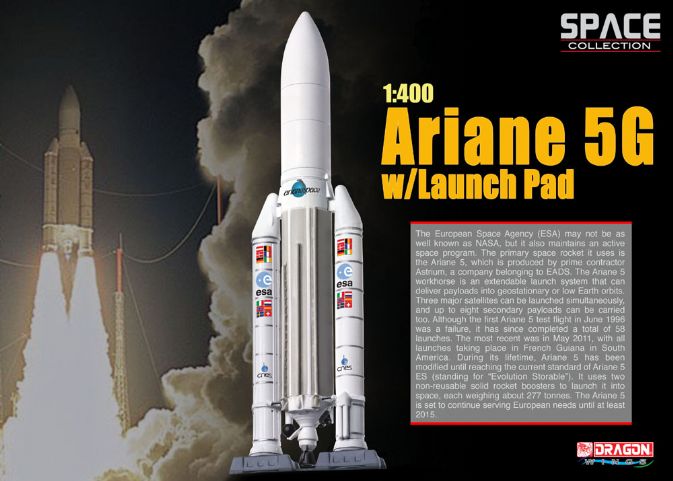 1/400 Ariane 5G w/Launch Pad – Cyber Hobby